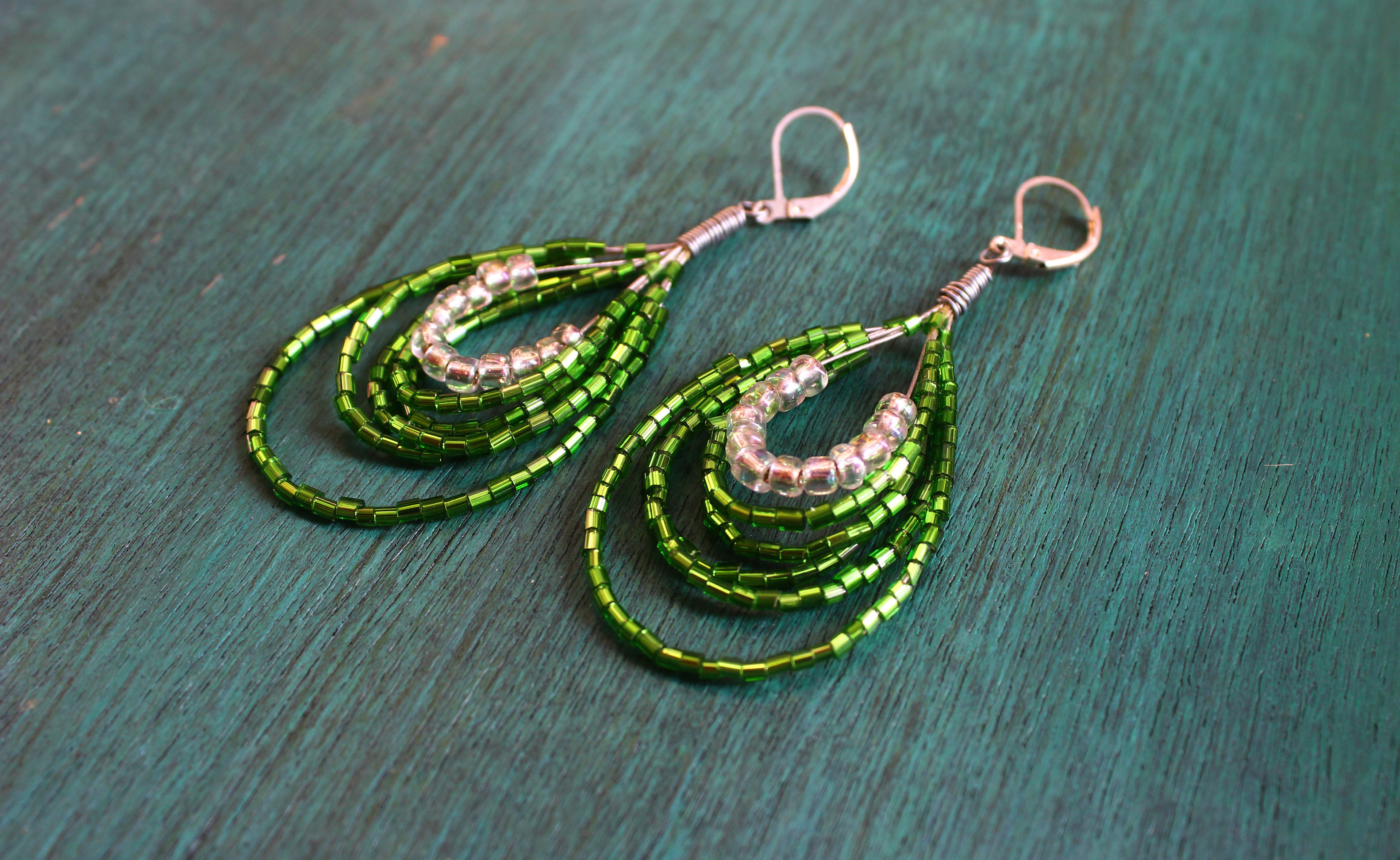 Sap Green Danglers For Women on Luulla
